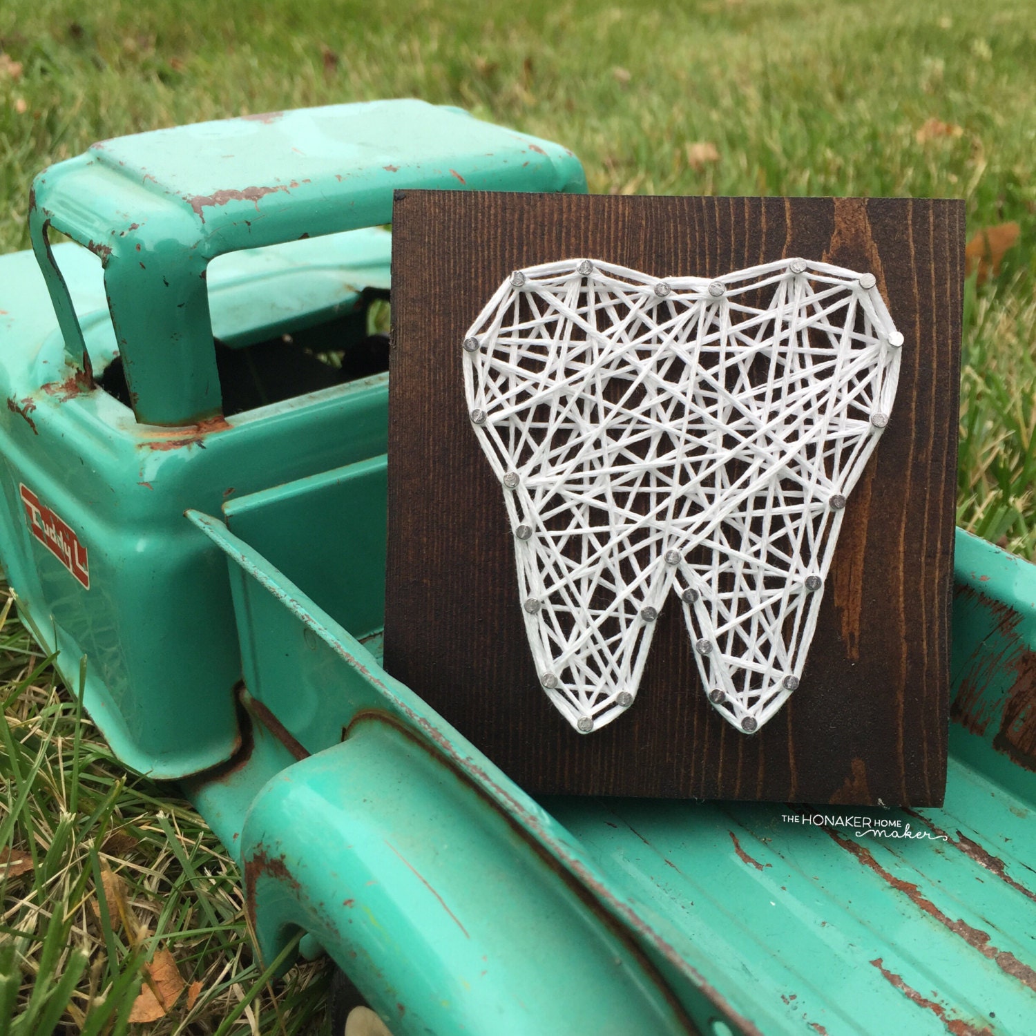 READY TO SHIP String Art Mini Tooth Sign | Etsy