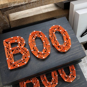 MADE TO ORDER String Art Mini boo Halloween Sign - Etsy