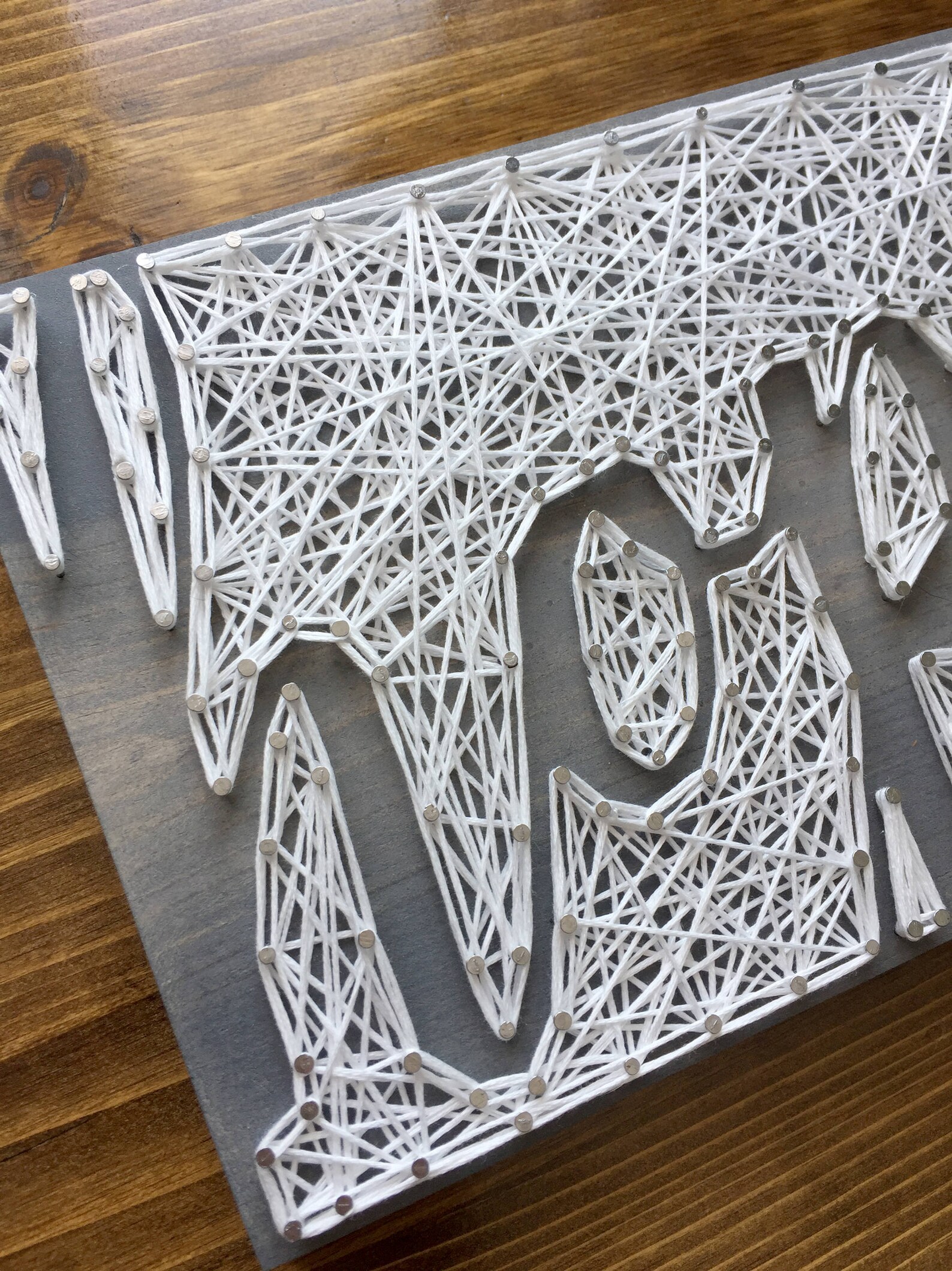 MADE TO ORDER String Art Script Hope Sign Reverse Stringing | Etsy