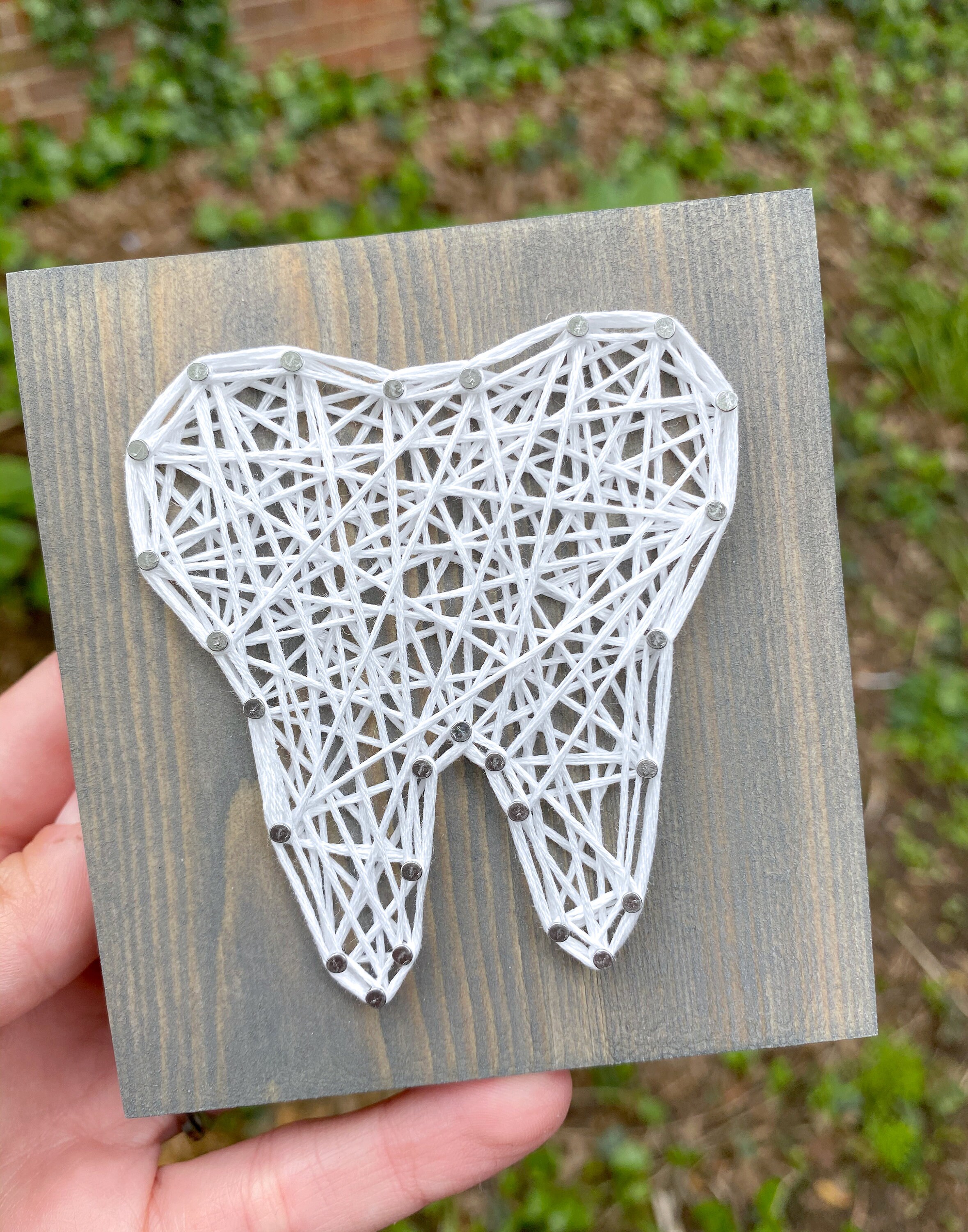 READY TO SHIP String Art Mini Tooth Sign | Etsy