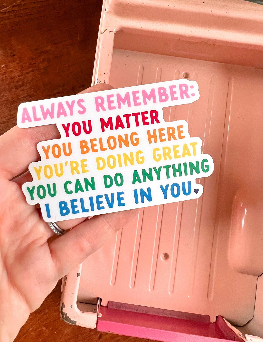 Always Remember I Believe in You Vinyl Sticker | Affirmation ...