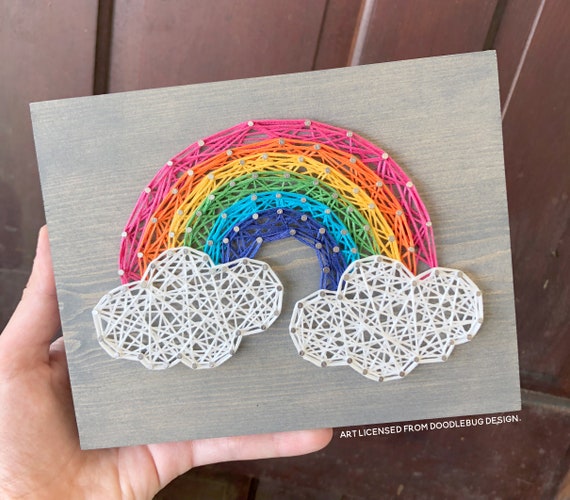 Rainbow String Art