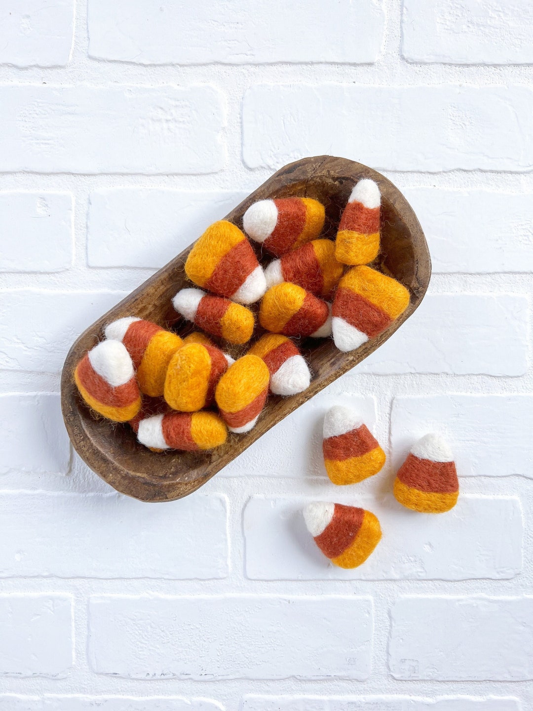 Felt Candy Corn | Muted Tones | Copper Gold Fall Halloween Decor | Vase ...