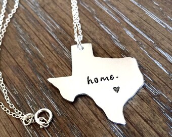 State Map Necklace - Etsy