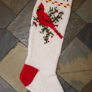 Cardinal Christmas Stocking - Etsy