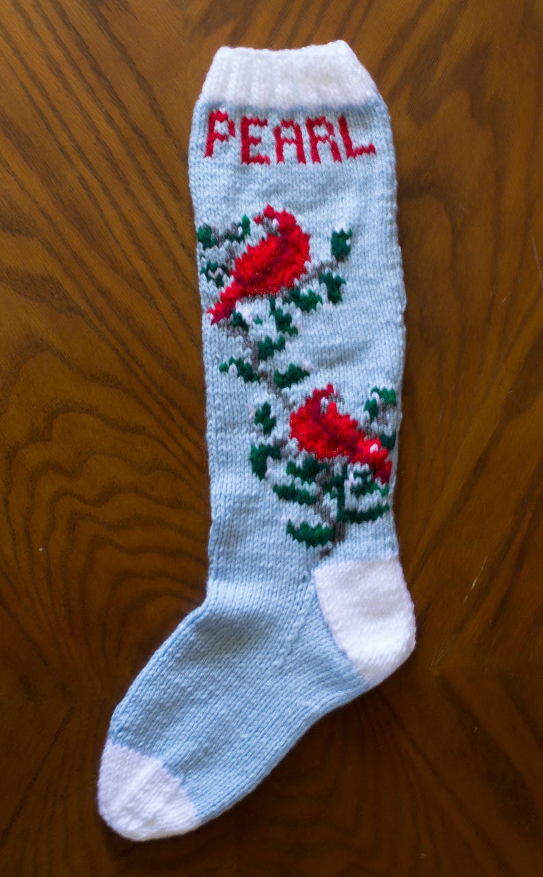 Christmas Cardinals Stocking - Etsy
