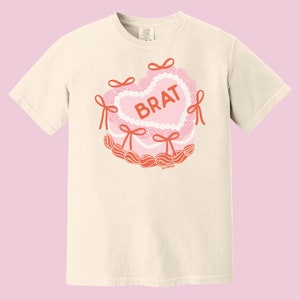 Pink Brat Cake Comfort Color T-shirt, Cute Girly 90s Graphic Tee, Plus ...