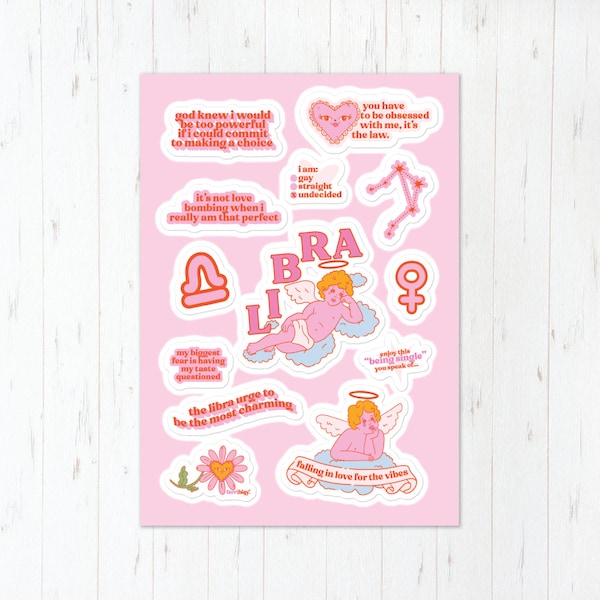 Libra Sticker - Etsy