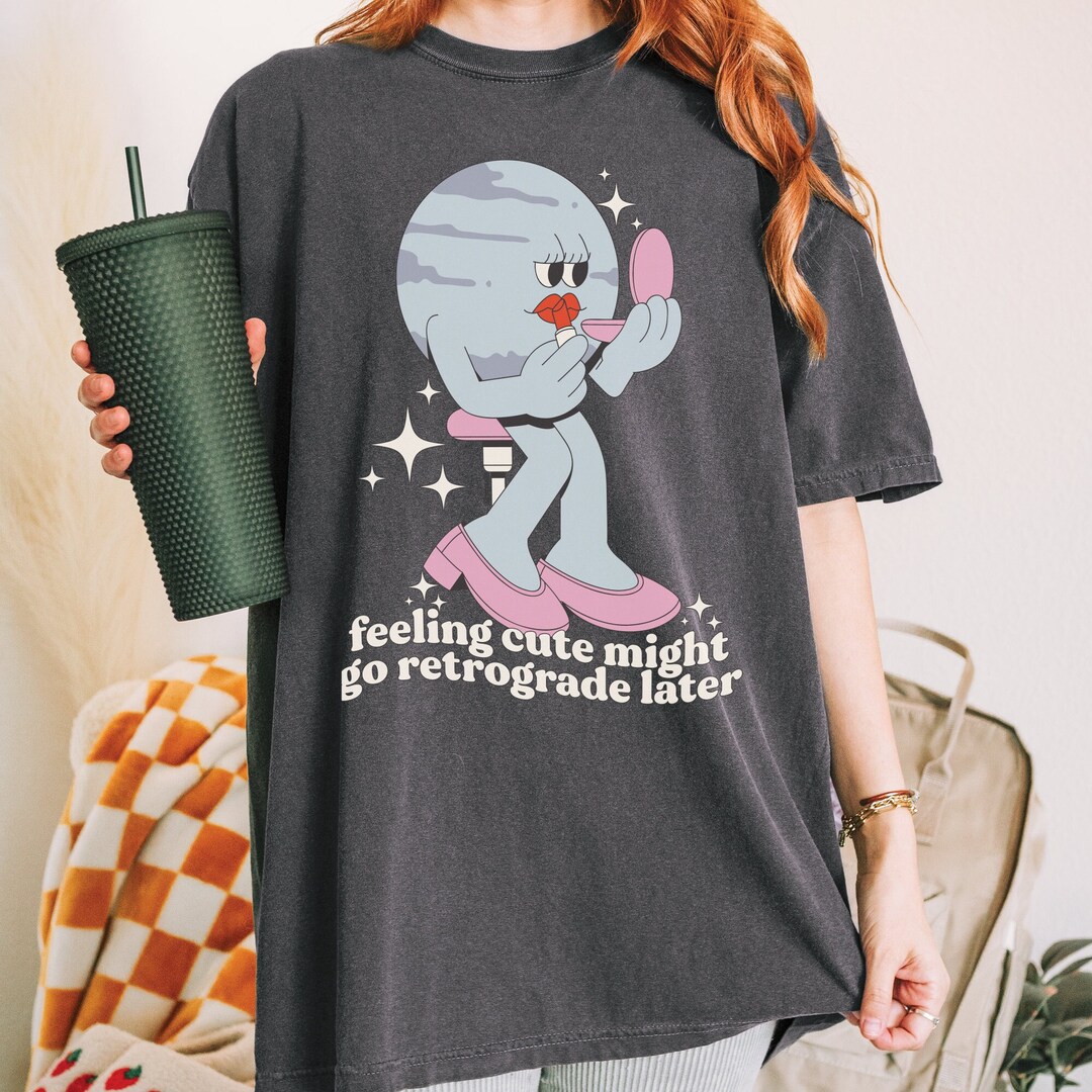 Funny Mercury Retrograde Meme T-shirt, Cute Retro Vintage Graphic Tee ...