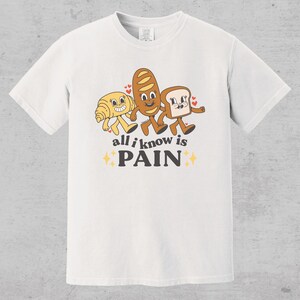 All I Know is Pain Comfort Color T-shirt, Plus Sizes, Funny Graphic Tee ...