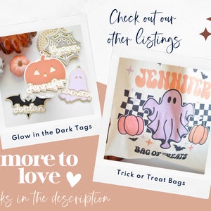 Personalized Boo Bag Tag Custom Name Halloween Tag for Trick or Treat ...