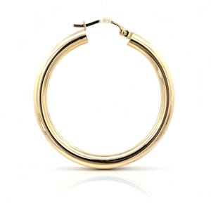 Gold Hoop Earrings: Classic Round Hoops - Etsy