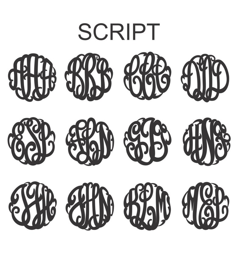 Extra Large Monogram Necklace | semashow.com