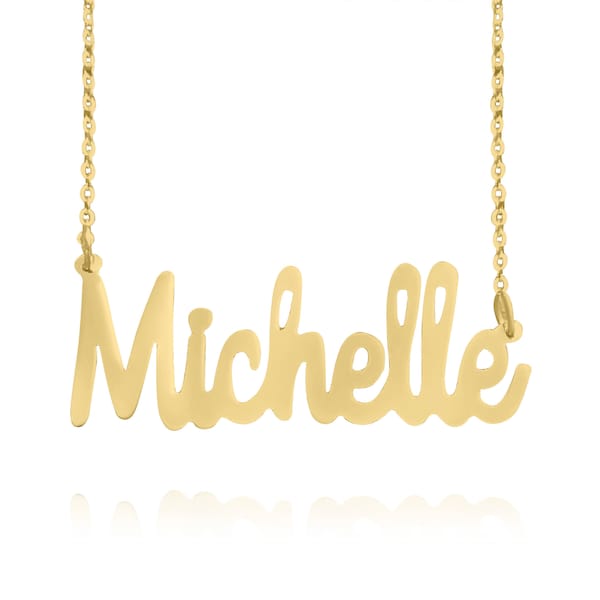 Michelle Name Necklace - Etsy