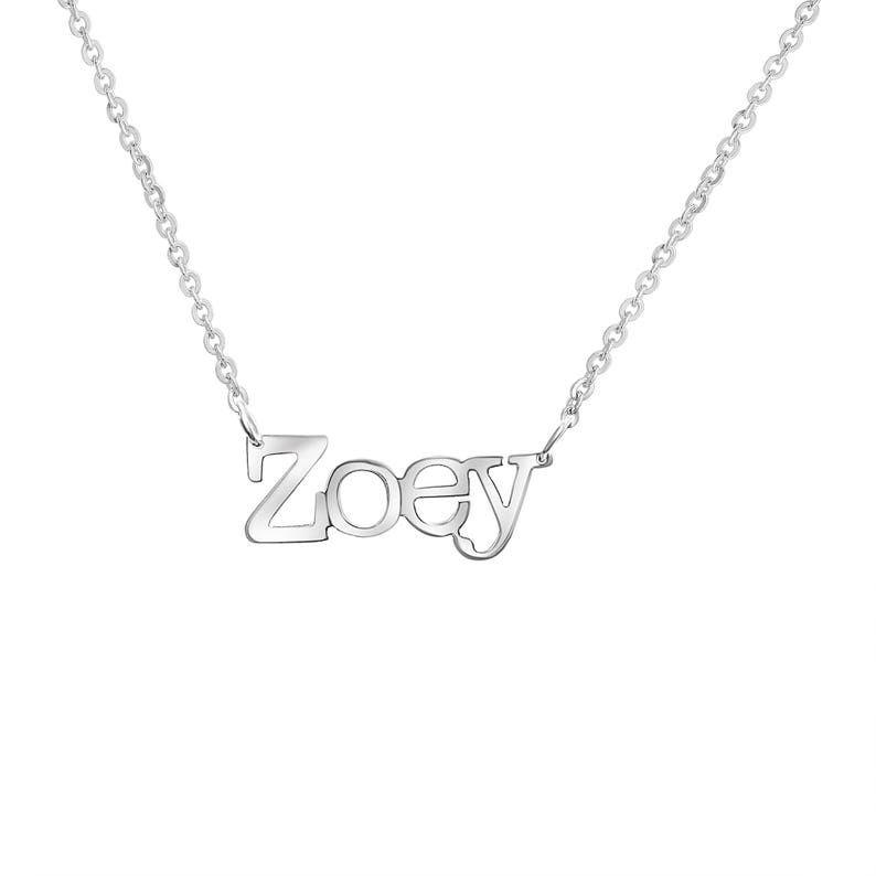 Sterling Silver Name Necklace Personalize It With Any Name - Etsy