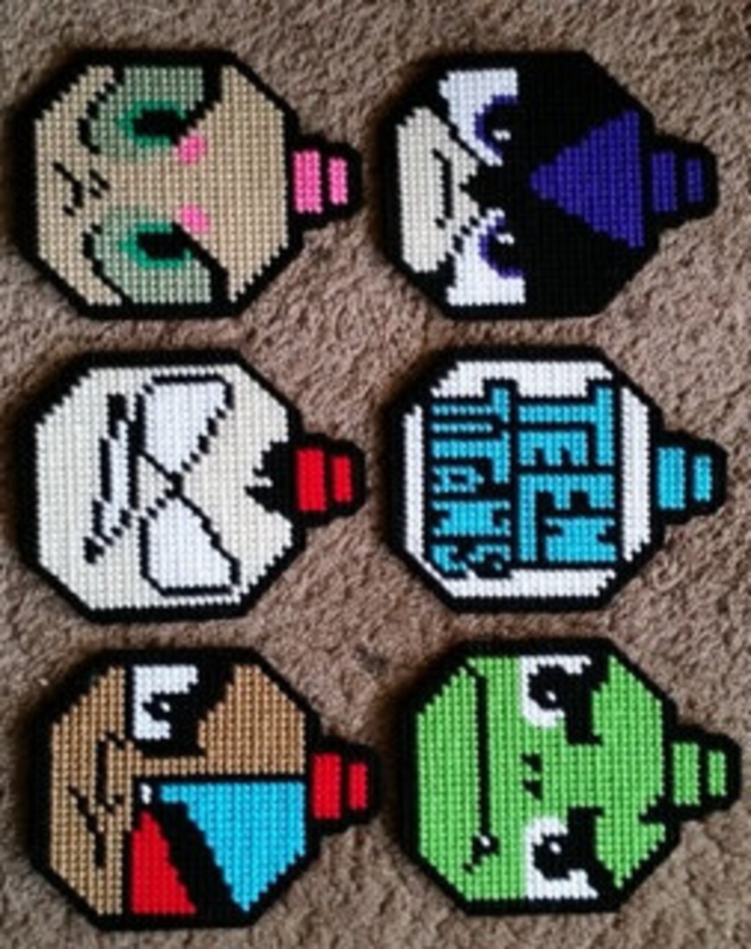 Inspired Teen Titans Go Plastic Canvas Ornament Pattern Set - Etsy