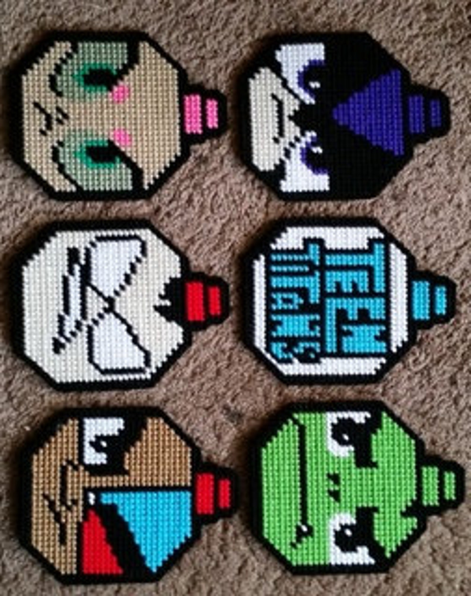 Inspired Teen Titans Go Plastic Canvas Ornament Pattern Set - Etsy