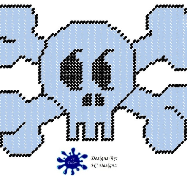 Plastic Canvas Skeleton Pattern - Etsy