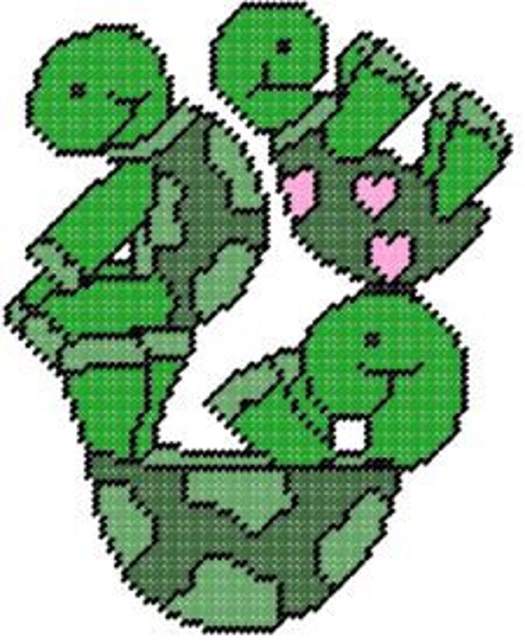 Three Turtles Plastic Canvas Pattern - Etsy