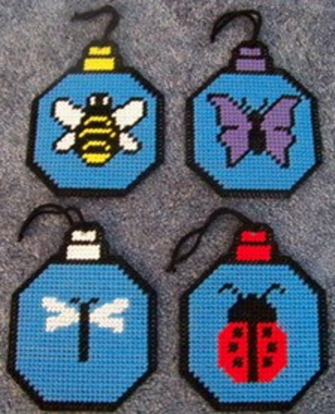 Bug Ornament Plastic Canvas Pattern Set - Etsy