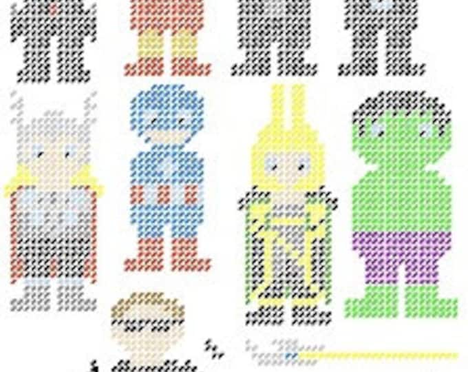 Avengers Magnet Plastic Canvas Set Pattern - Etsy