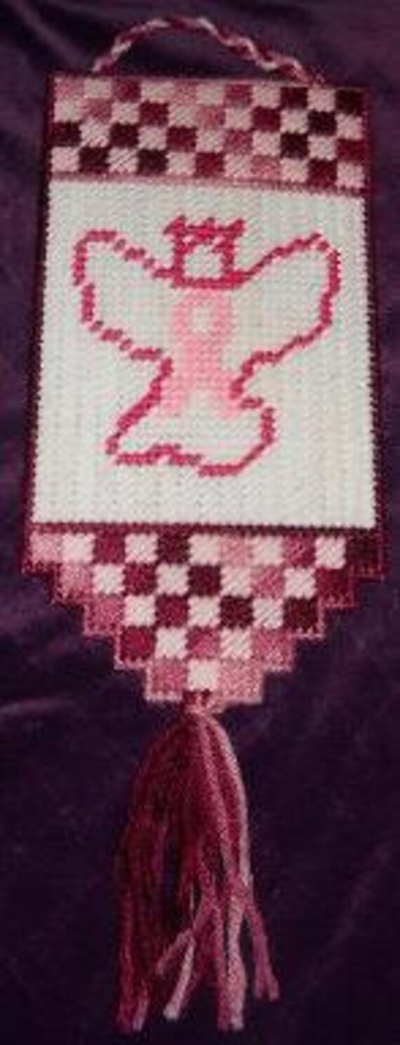 Ribbon Angel Valance Plastic Canvas Pattern | Etsy