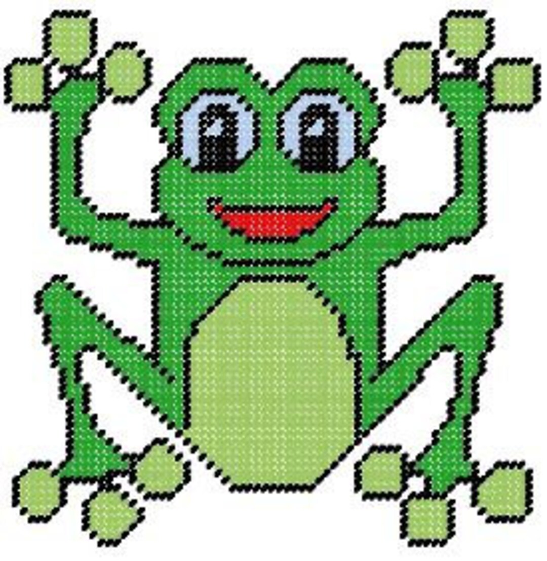 Frog Plastic Canvas Pattern - Etsy