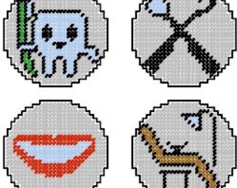 Poop Plastic Canvas Coaster Set Pattern | Etsy