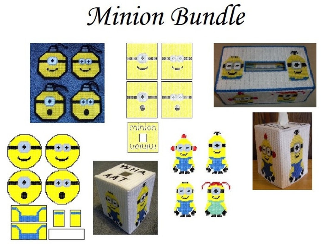 Minion Inspired Plastic Canvas Bundle Patterns - Etsy