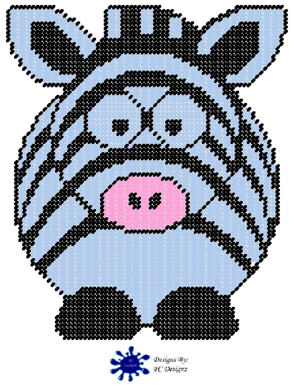 Cute Zebra Plastic Canvas Pattern - Etsy