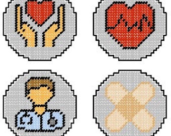 Poop Plastic Canvas Coaster Set Pattern | Etsy