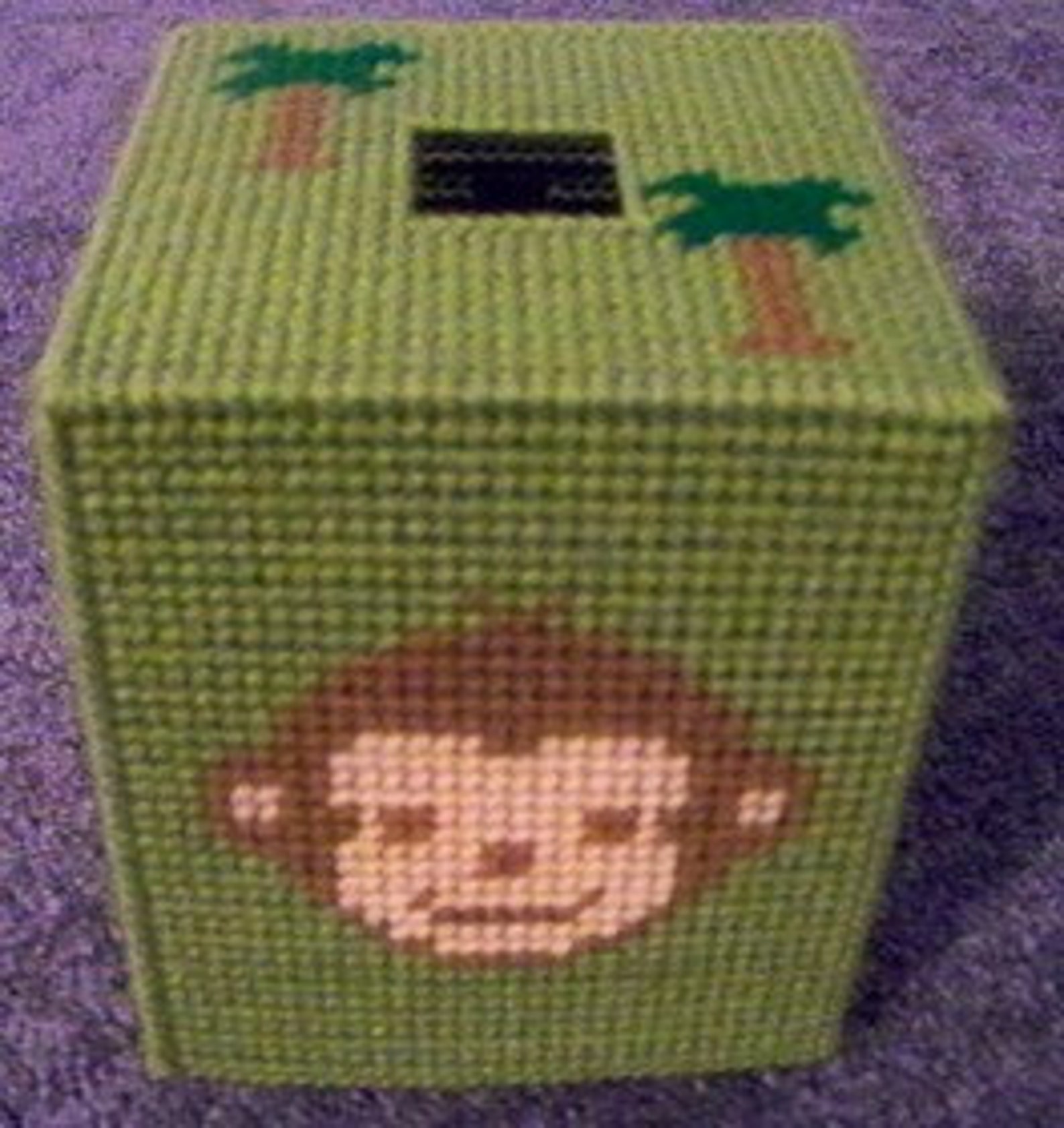 Monkey Face Plastic Canvas Tissue Box Cover Pattern - Etsy