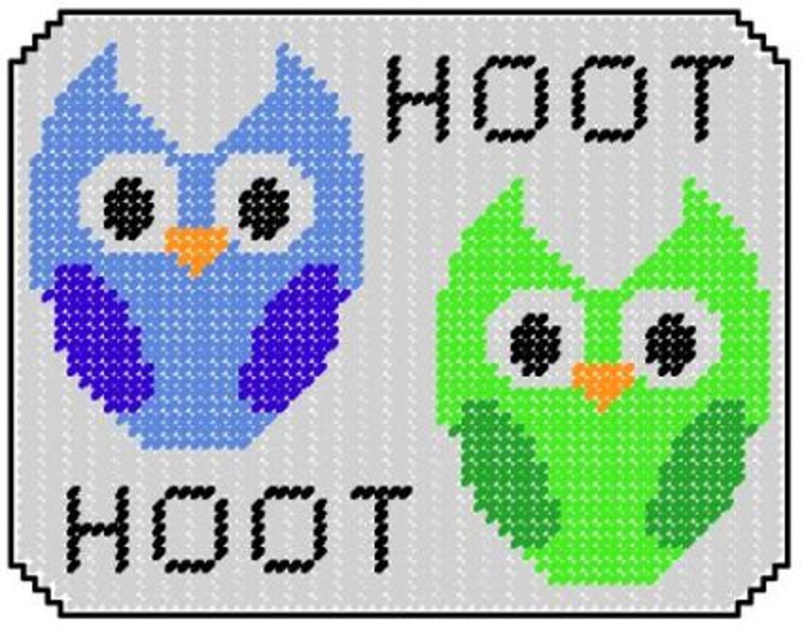 Owl Mousepad Plastic Canvas Pattern - Etsy