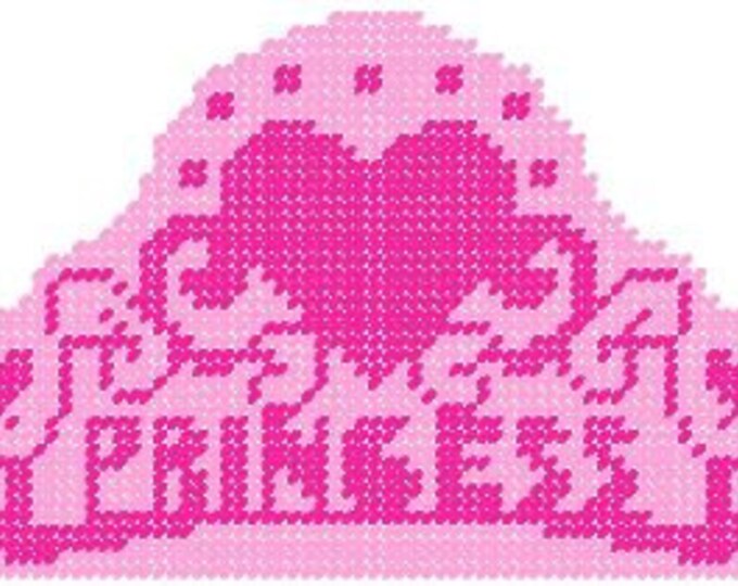 Princess Crown Plastic Canvas Pattern - Etsy