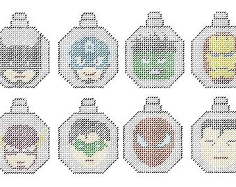 Inspired Teen Titans Go Plastic Canvas Ornament Pattern Set | Etsy