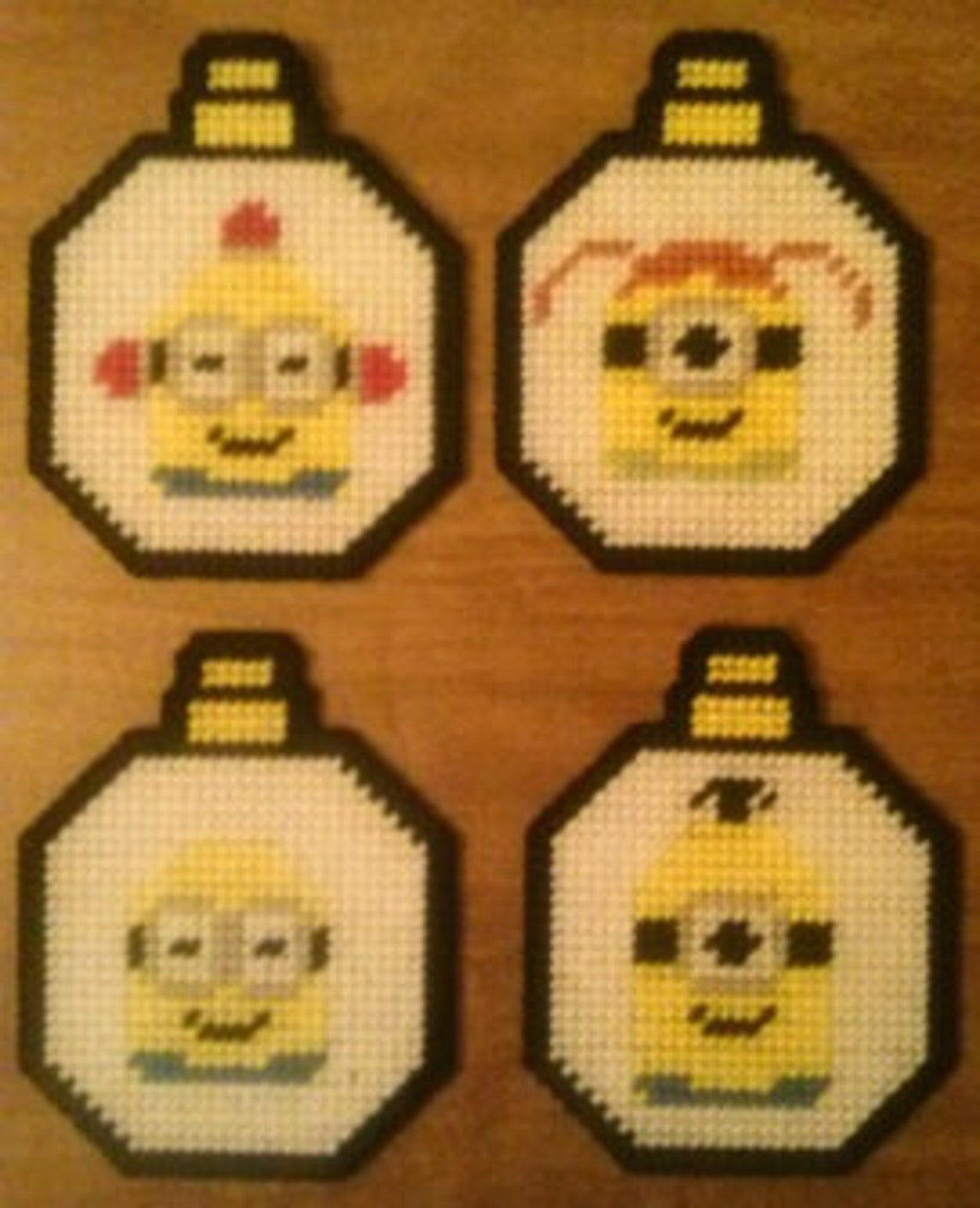 Minion Inspired Ornament Plastic Canvas Pattern Set - Etsy