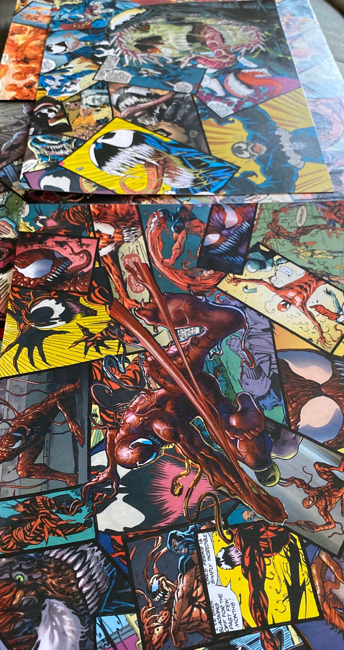 Venom & Carnage Comic Collage PRINTS 9inx12in Prints - Etsy