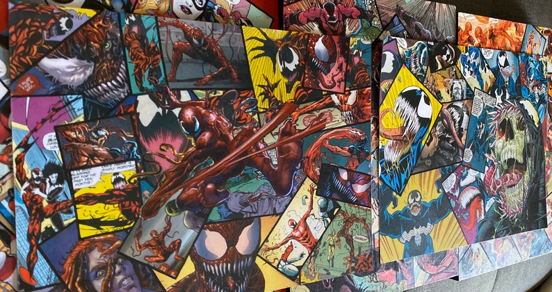 Venom & Carnage Comic Collage PRINTS 9inx12in Prints - Etsy