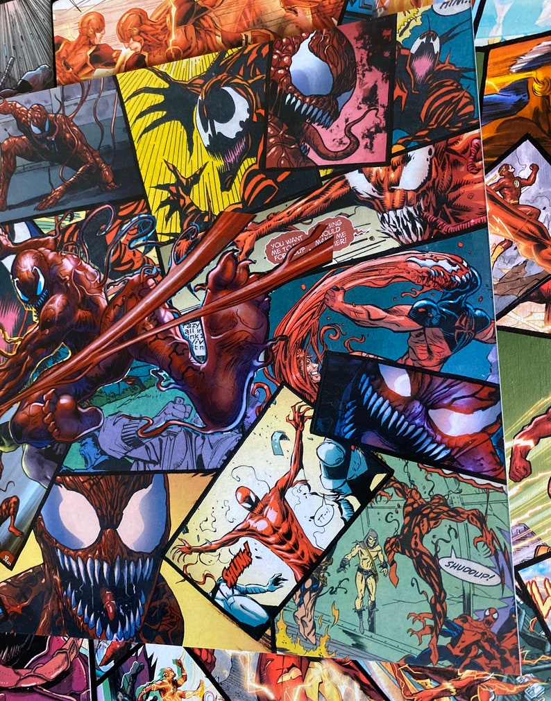 Carnage Comic Collage PRINT (9inx12in) Prints - Etsy