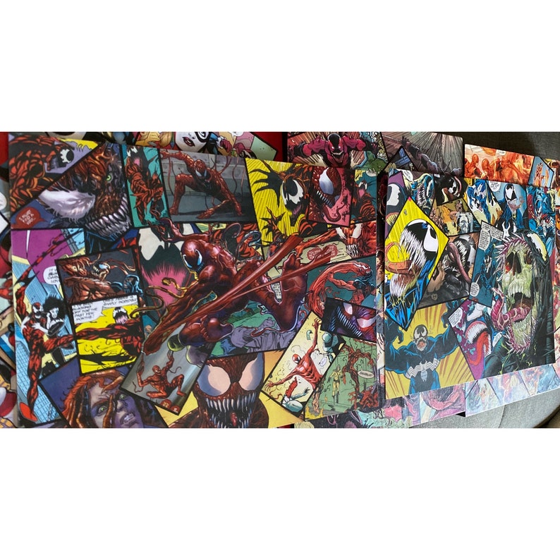 Venom & Carnage Comic Collage PRINTS 9inx12in Prints - Etsy