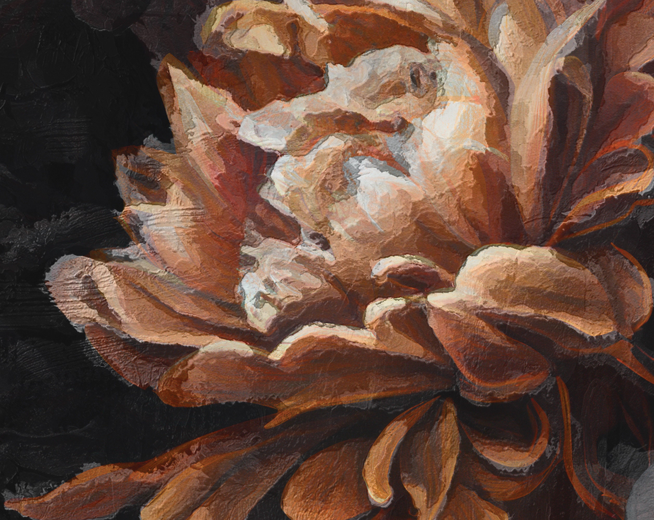 Whimsigoth Decor Dark Academia Flower Painting Set of 2 Printable Sage ...