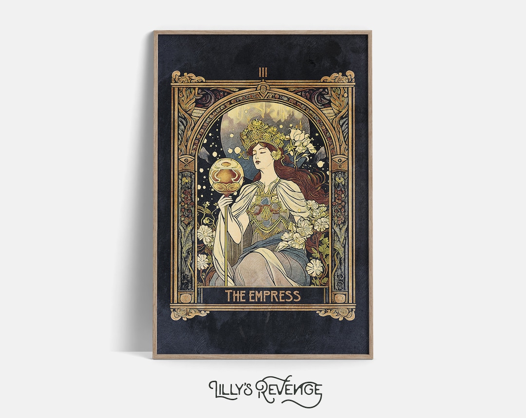 Printable Tarot Card the Empress Art Print Tarot Wall Art Mystical Wall ...