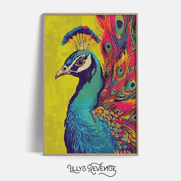 Peacock Wall Art Etsy