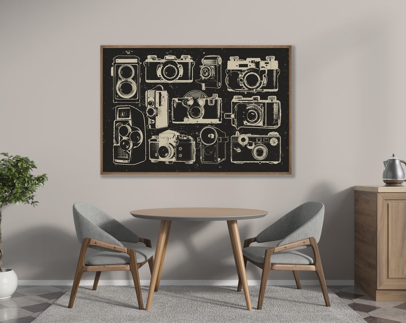 Retro Camera Wall Art Print Vintage Photography Wall Decor - Etsy
