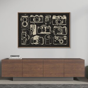 Retro Camera Wall Art Print, Vintage Photography Wall Decor, Film ...