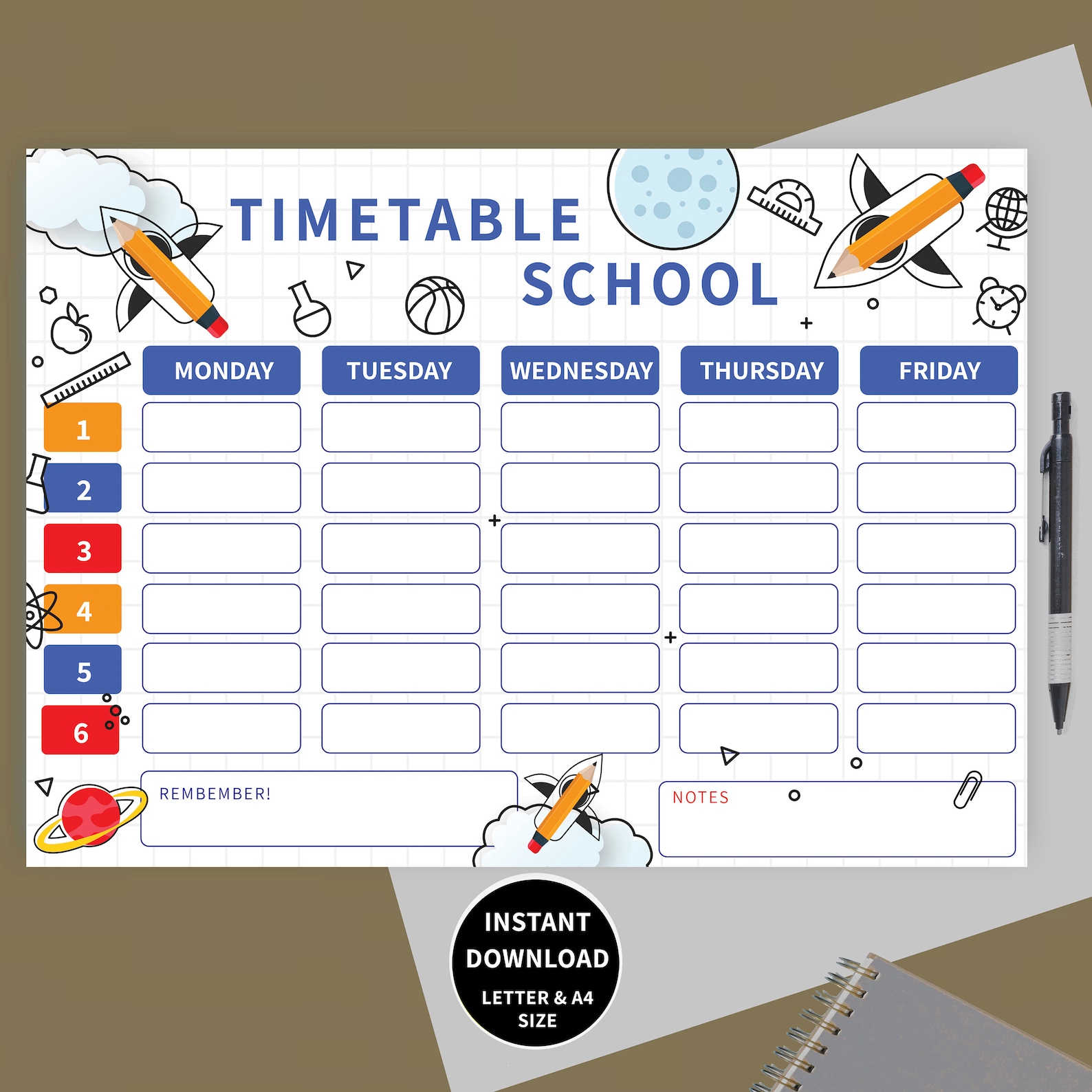 Printable Planner,weekly to Do List Printable, Back to School ...
