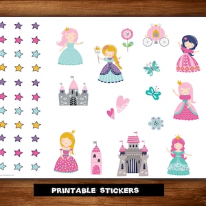 Reward Chart,,printable Princess, Sticker Chart,princess Reward Chart ...
