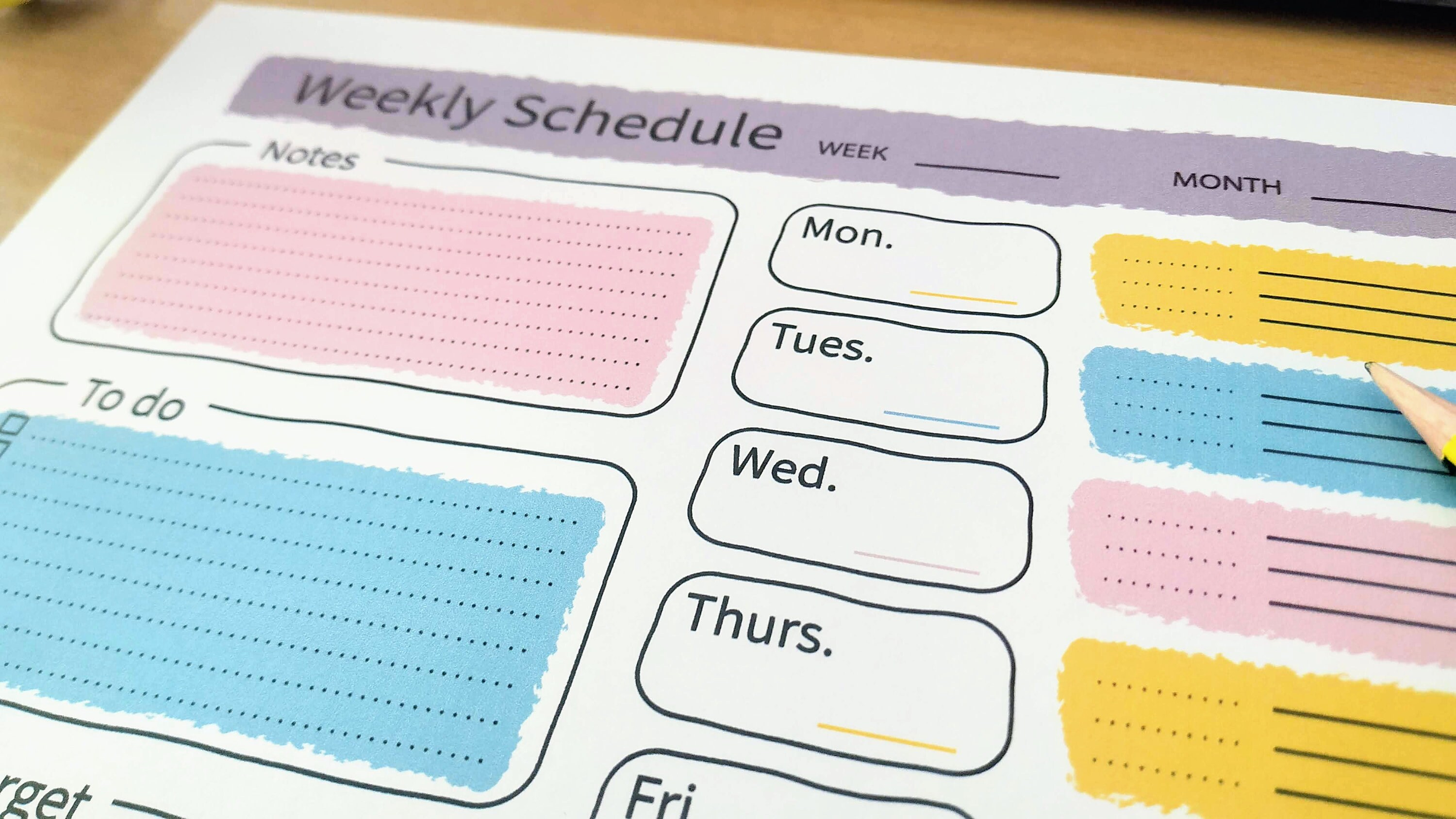 Kids Daily Schedule Planner Printable Gift for Kidprintable - Etsy