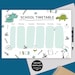 Dinosaur Homeschool Schedule, Printable Schedule,weekly Planner ...