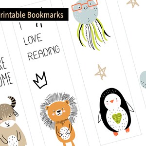 Printable Bookmarks Template, Animals Bookmarks, Printable Bookmarks ...